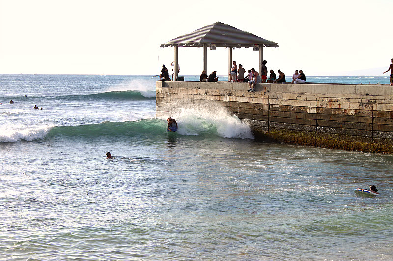 Surfing Waikiki Walls